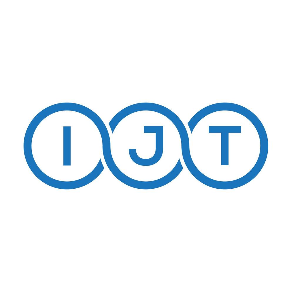 IJt letter logo design on white background. IJt creative initials letter logo concept. IJt ...