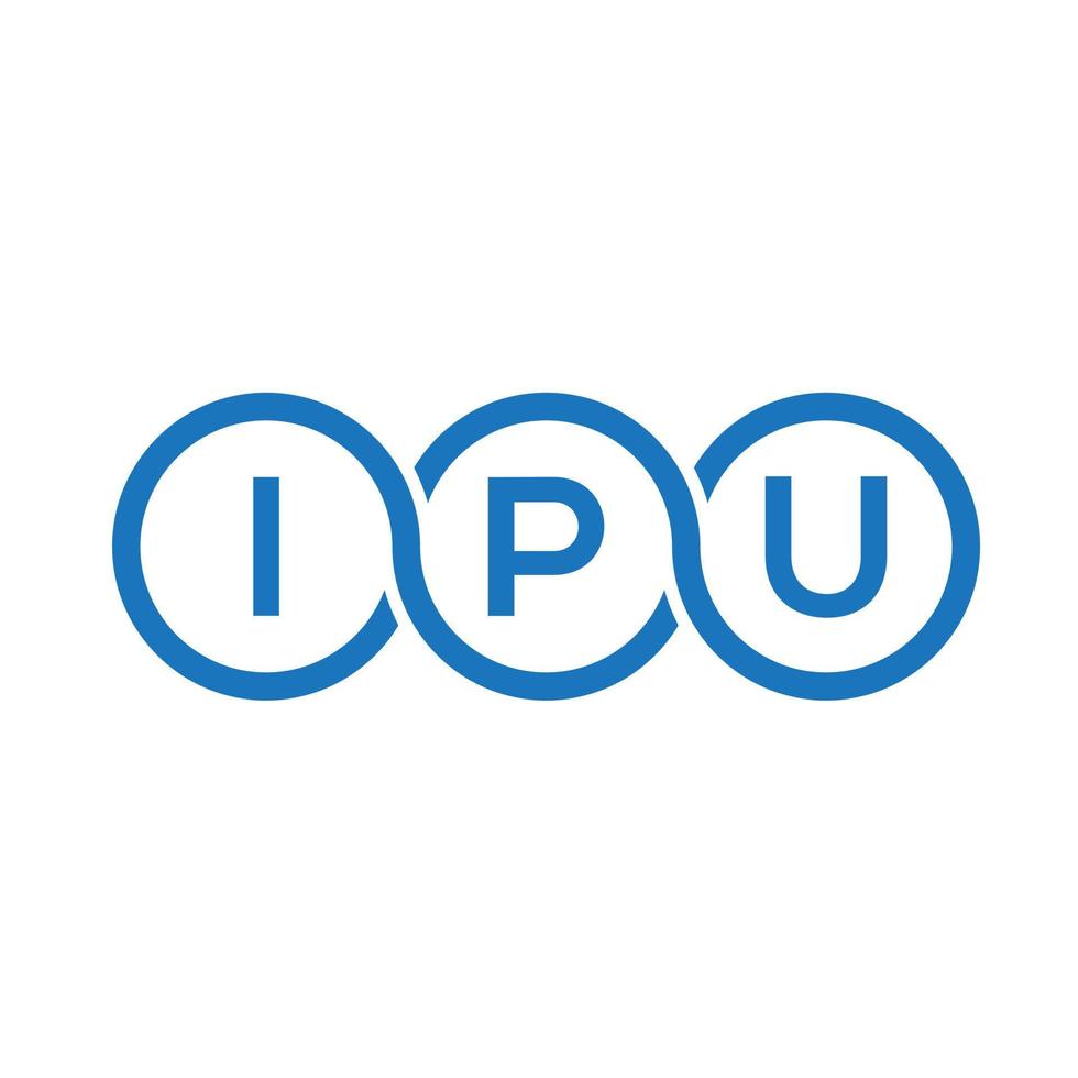 Ipu Letter Logo Design On White Background Ipu Creative Initials Letter Logo Concept Ipu