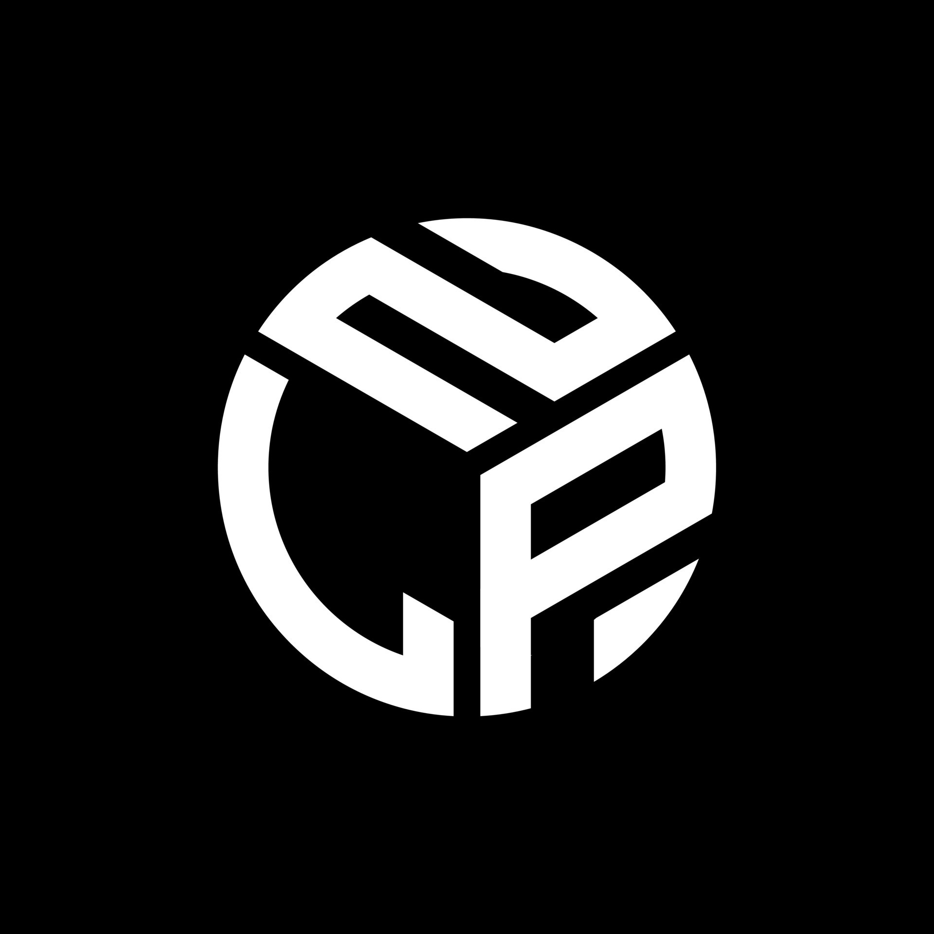 Nlp Letter Logo Design On Black Background Nlp Creative Initials