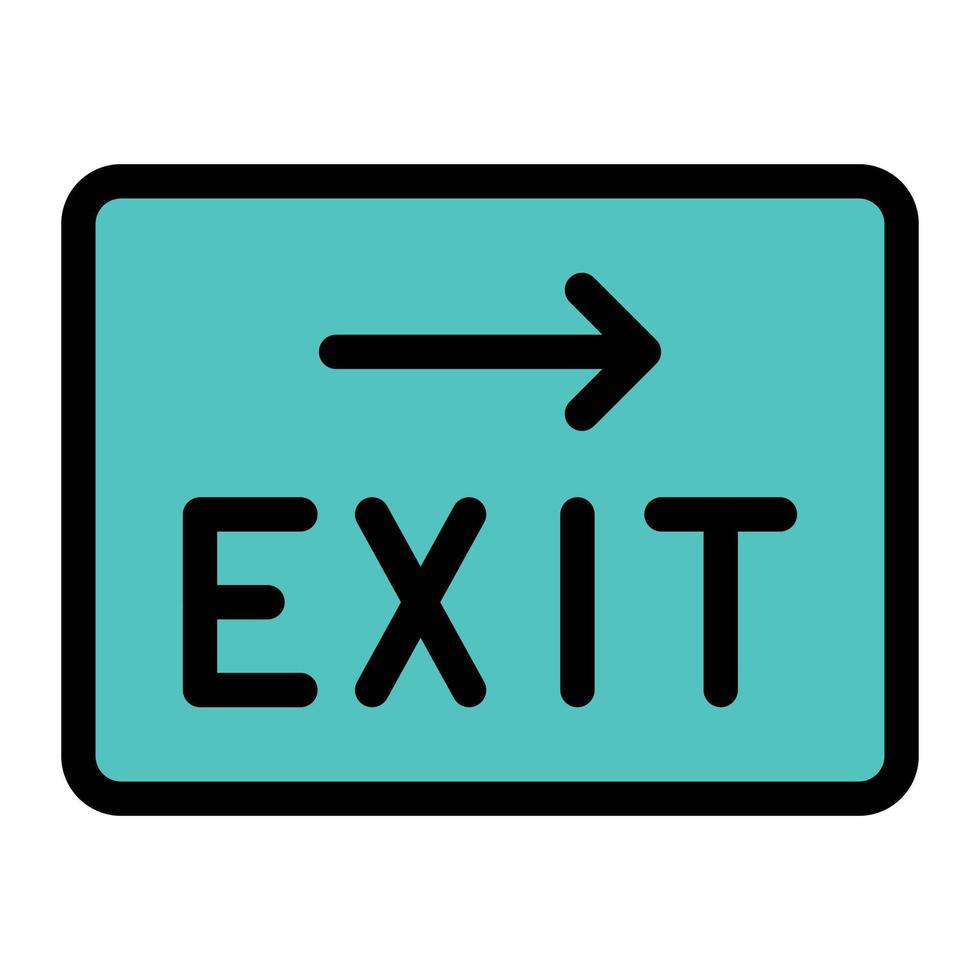 exit vector illustration on a background.Premium quality symbols.vector ...