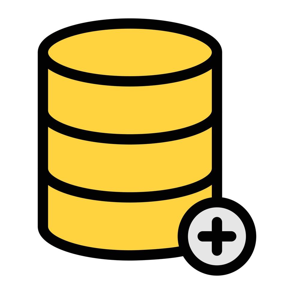 add database vector illustration on a background.Premium quality ...