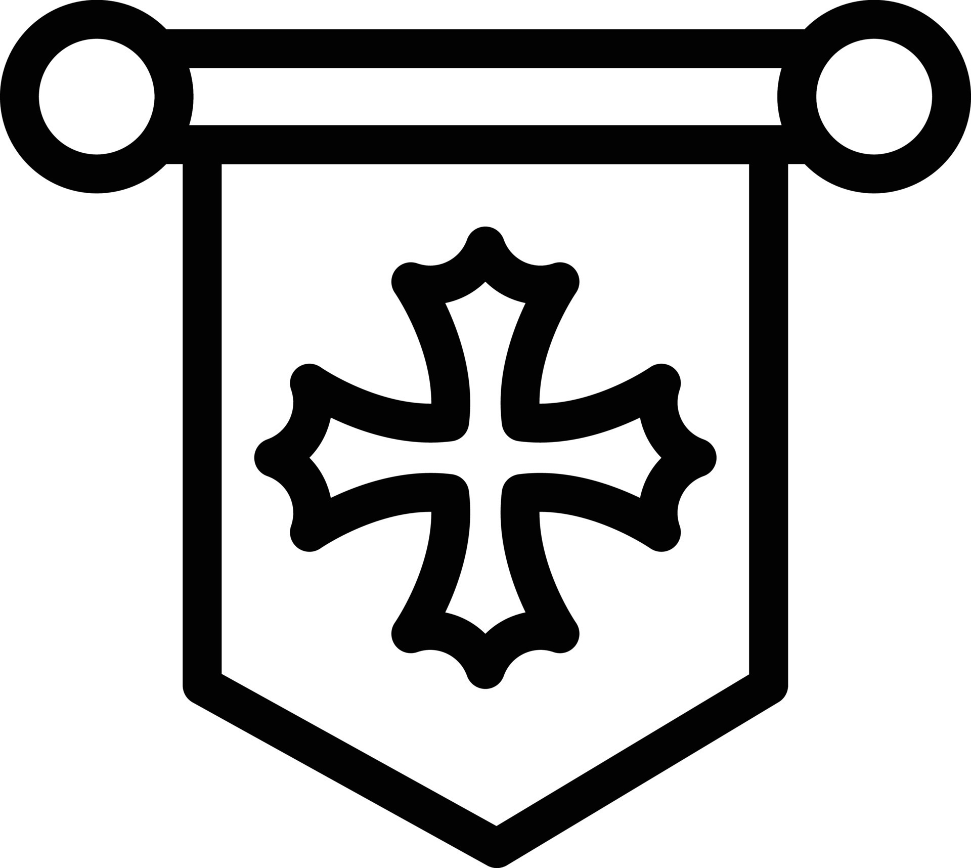 medieval flag vector illustration on a background.Premium quality ...