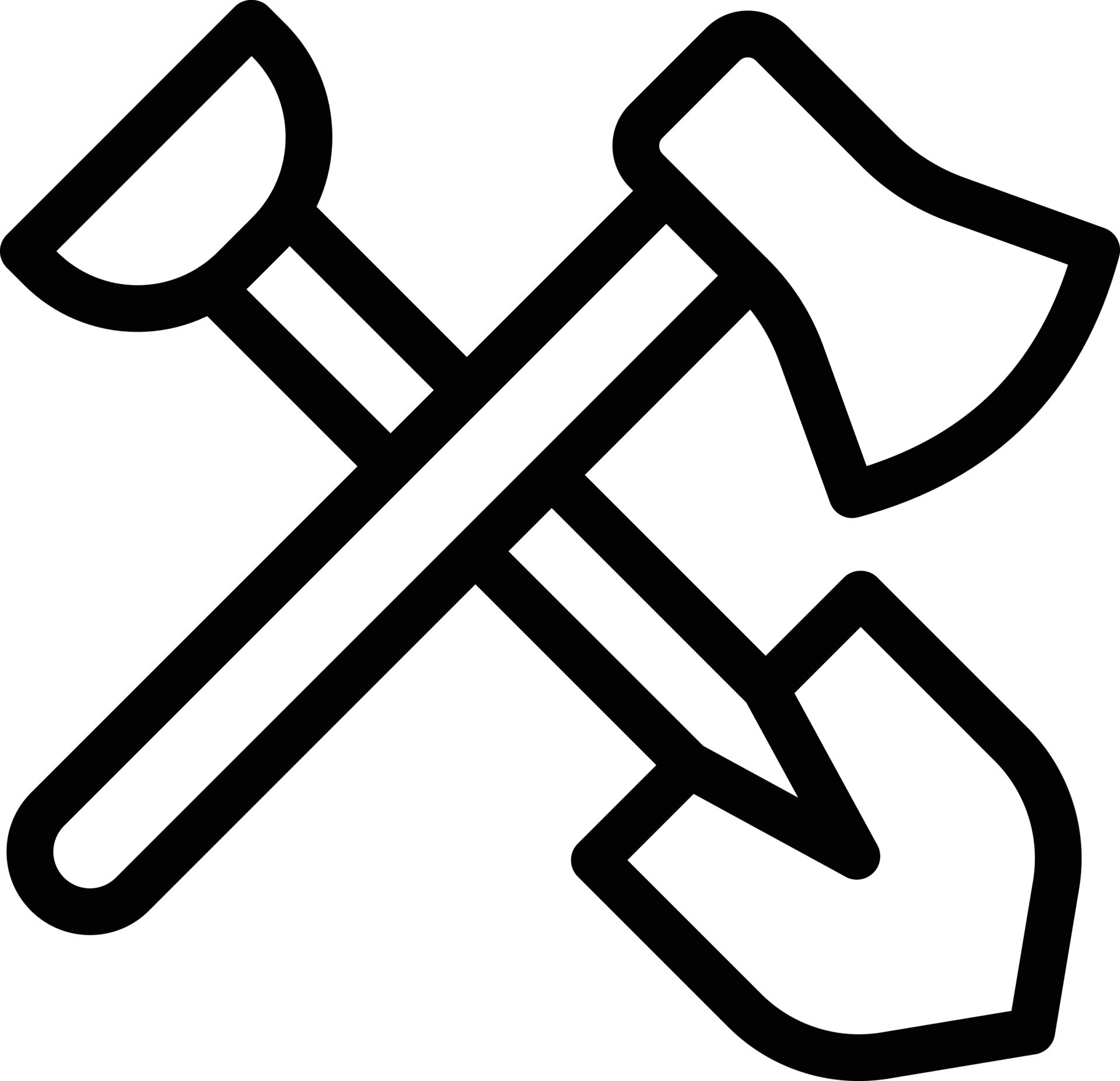 Ilustración de vector de pala de hacha en un fondo. Símbolos de calidad ...