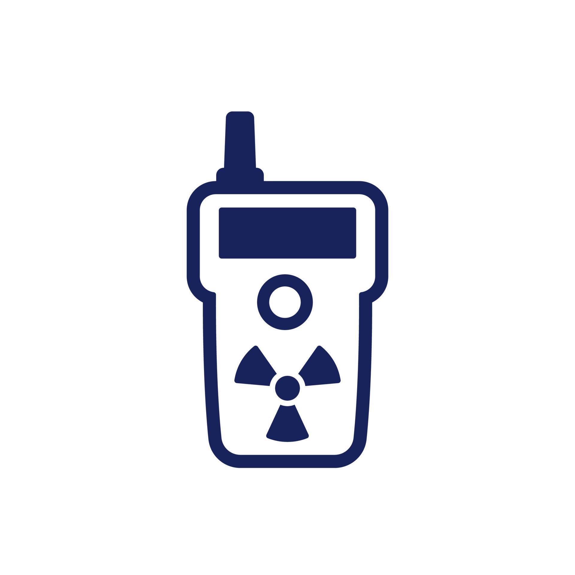 Radiation Detector Icon On White 7284011 Vector Art At Vecteezy