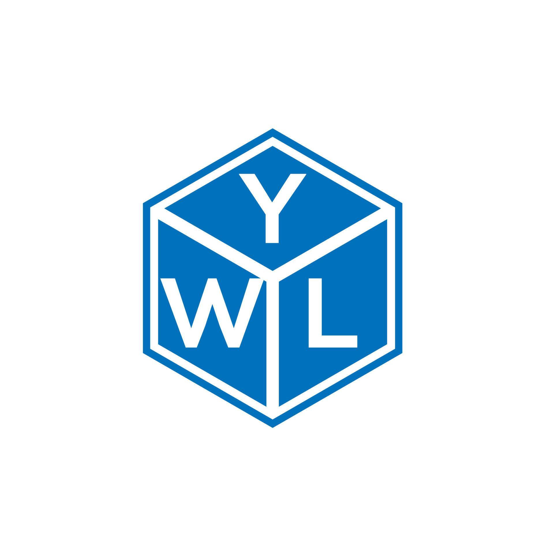 YWL letter logo design on white background. YWL creative initials letter logo concept. YWL ...