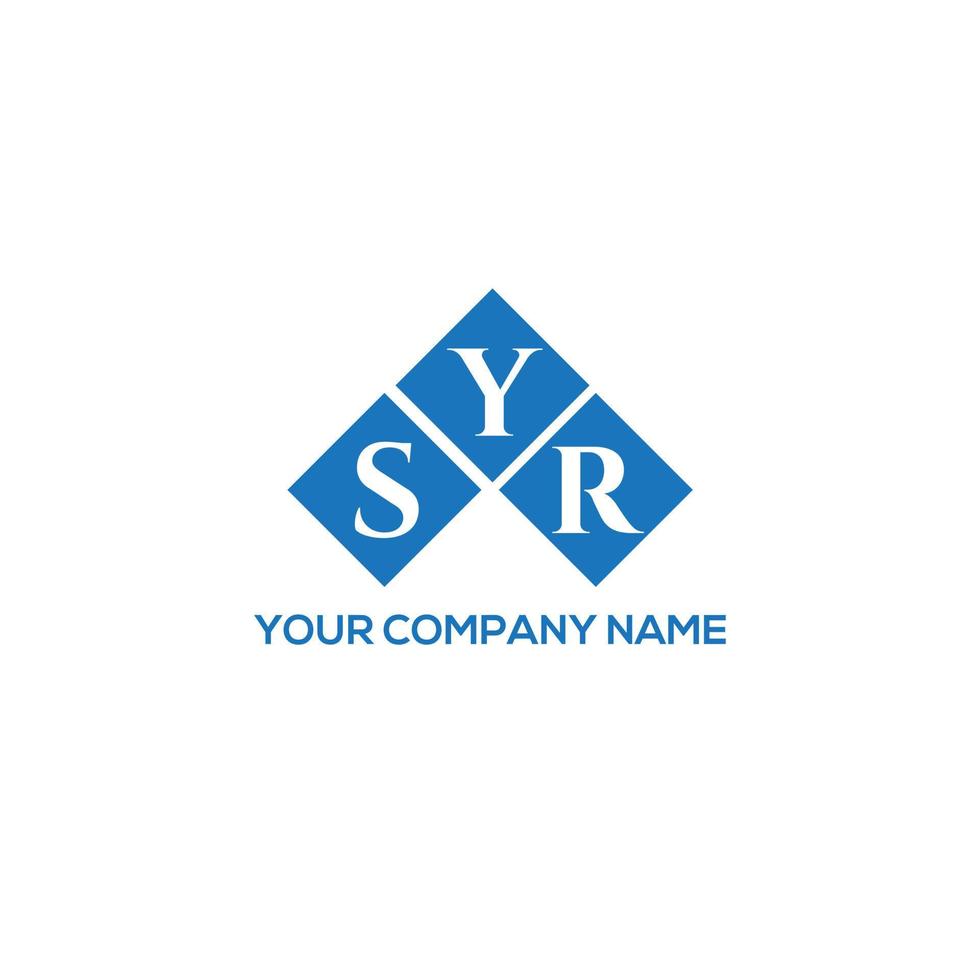 Syr Letter Logo Design On White Background Syr Creative Initials Letter Logo Concept Syr