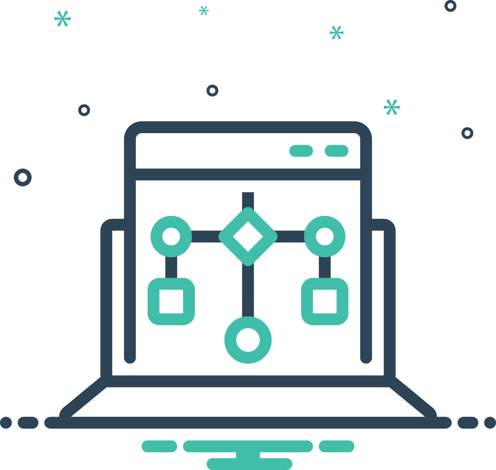 Mix icon for program algorithm 7304149 Vector Art at Vecteezy