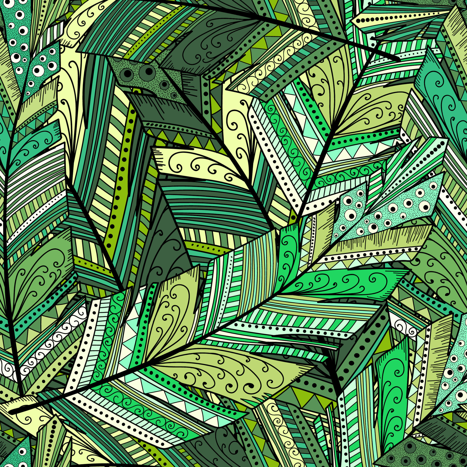 Seamless pattern with abstract feather 7305261 Vector Art at Vecteezy