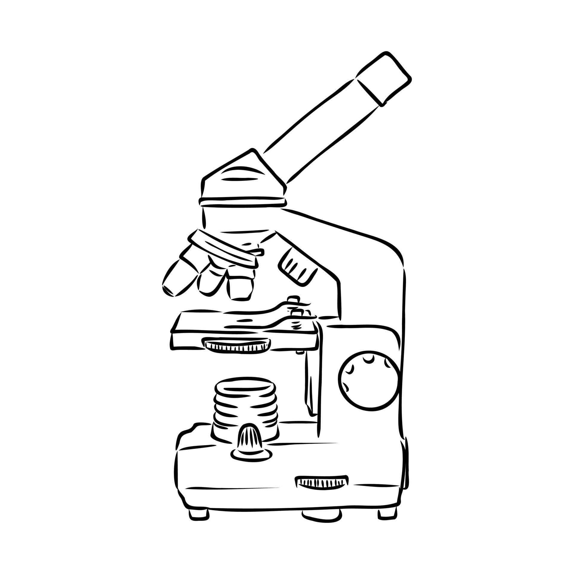 microscope vector sketch 7310039 Vector Art at Vecteezy