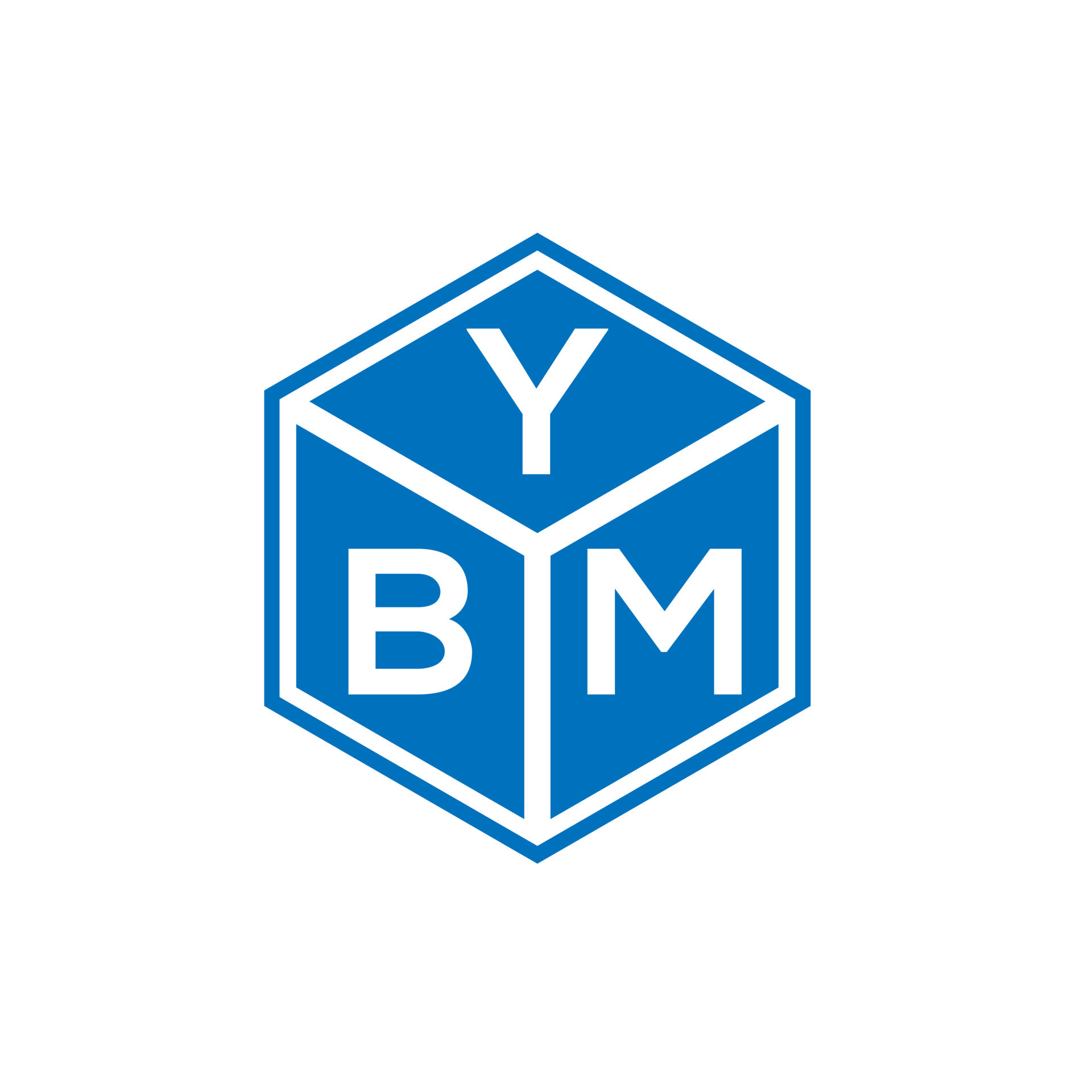YBM letter logo design on white background. YBM creative initials letter logo concept. YBM ...