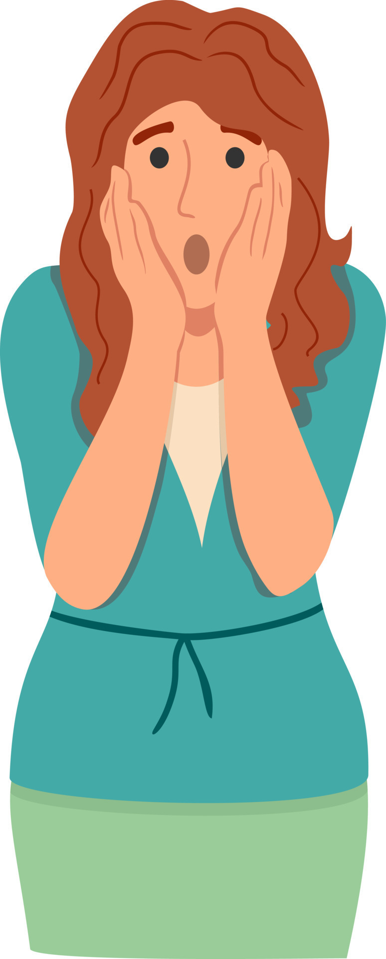 Embarrassed Cartoon Expression