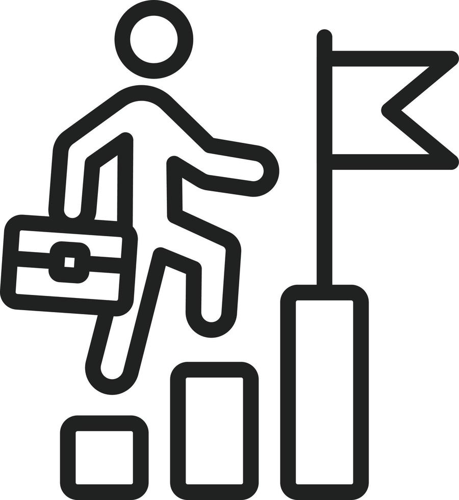 Career Growth Line Icon 7317006 Vector Art at Vecteezy