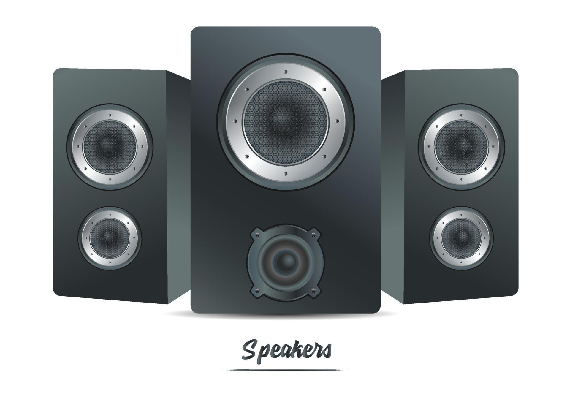 Realistic sound box vector 7325290 Vector Art at Vecteezy