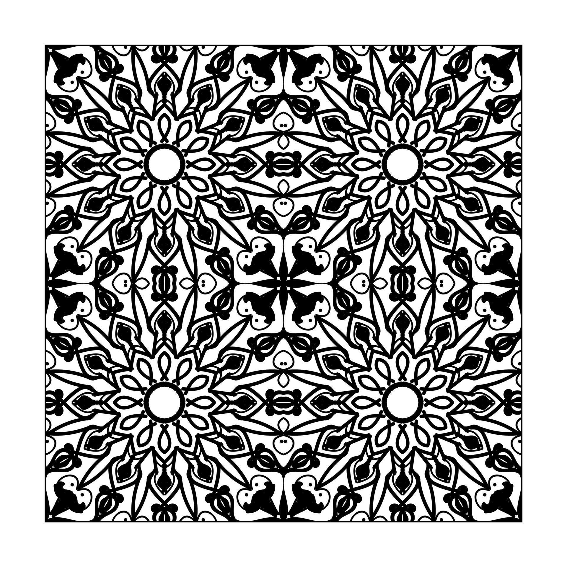 Seamless pattern floral ornament 7328642 Vector Art at Vecteezy