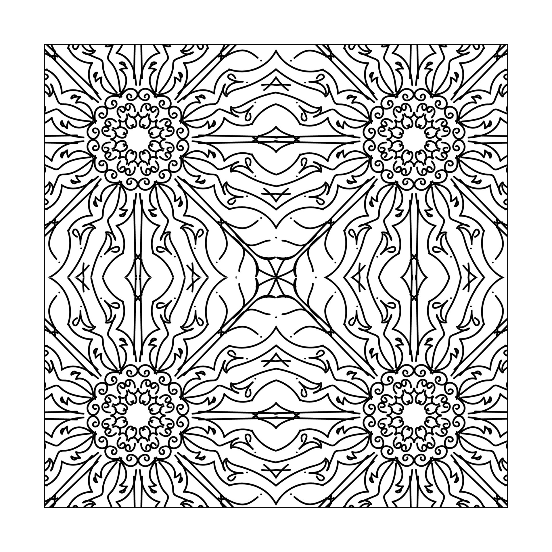 Mandala seamless pattern floral ornament 7328687 Vector Art at Vecteezy