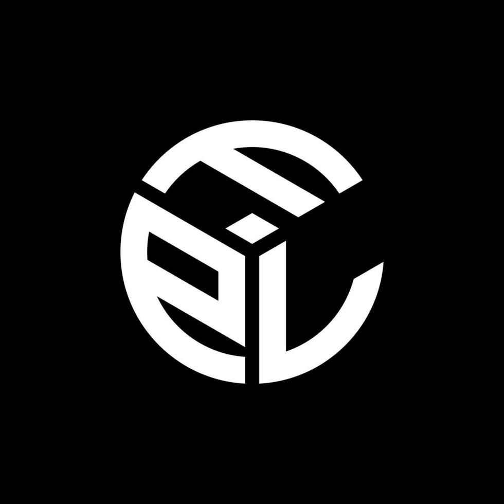 Fpl Letter Logo Design On Black Background Fpl Creative Initials