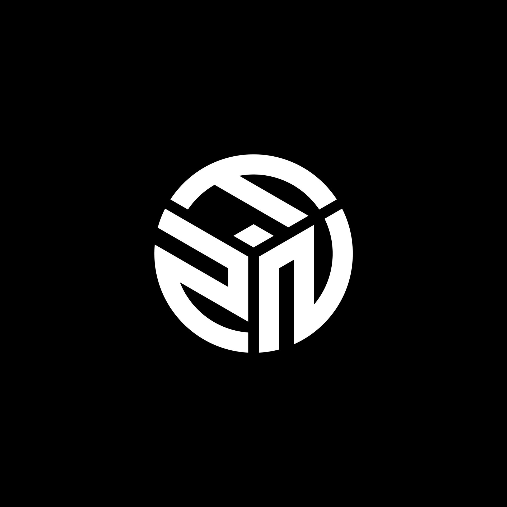 FZN letter logo design on black background. FZN creative initials ... FZN letter logo design on black background. FZN creative initials ...