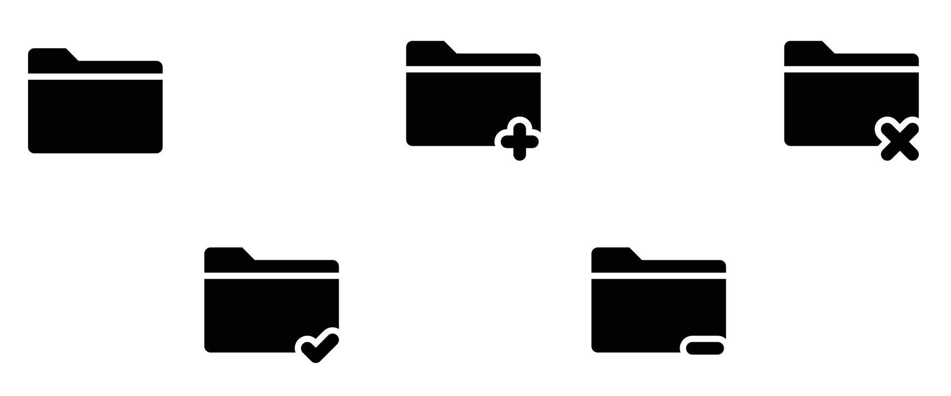 folder icon . web icon set . icons collection. Simple vector ...