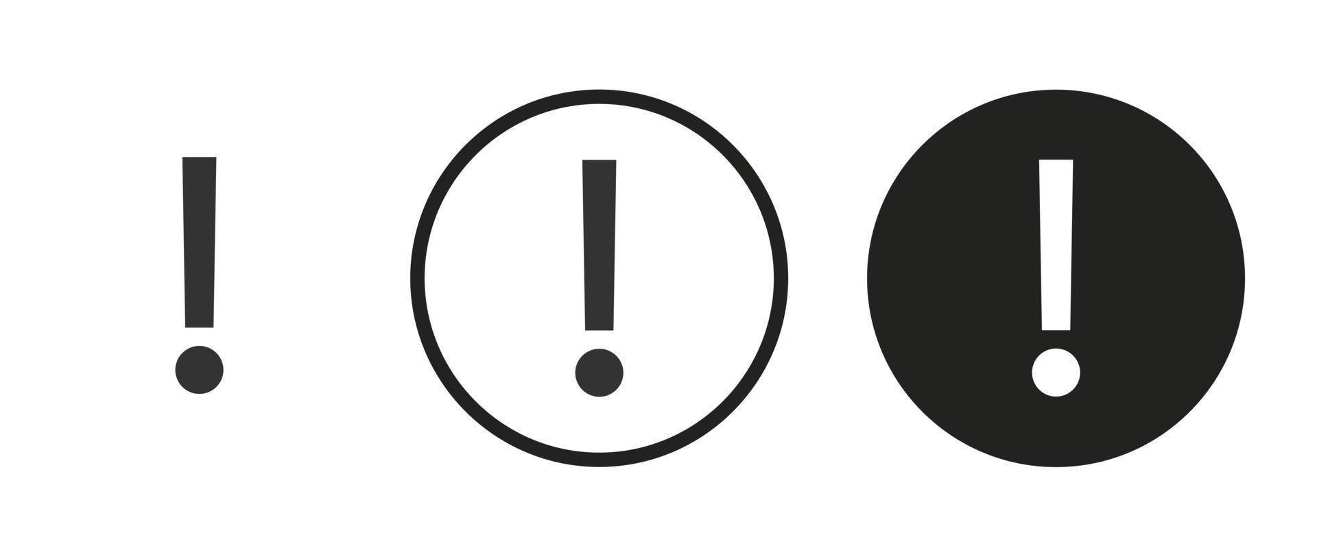 warning icon . web icon set . icons collection. Simple vector ...