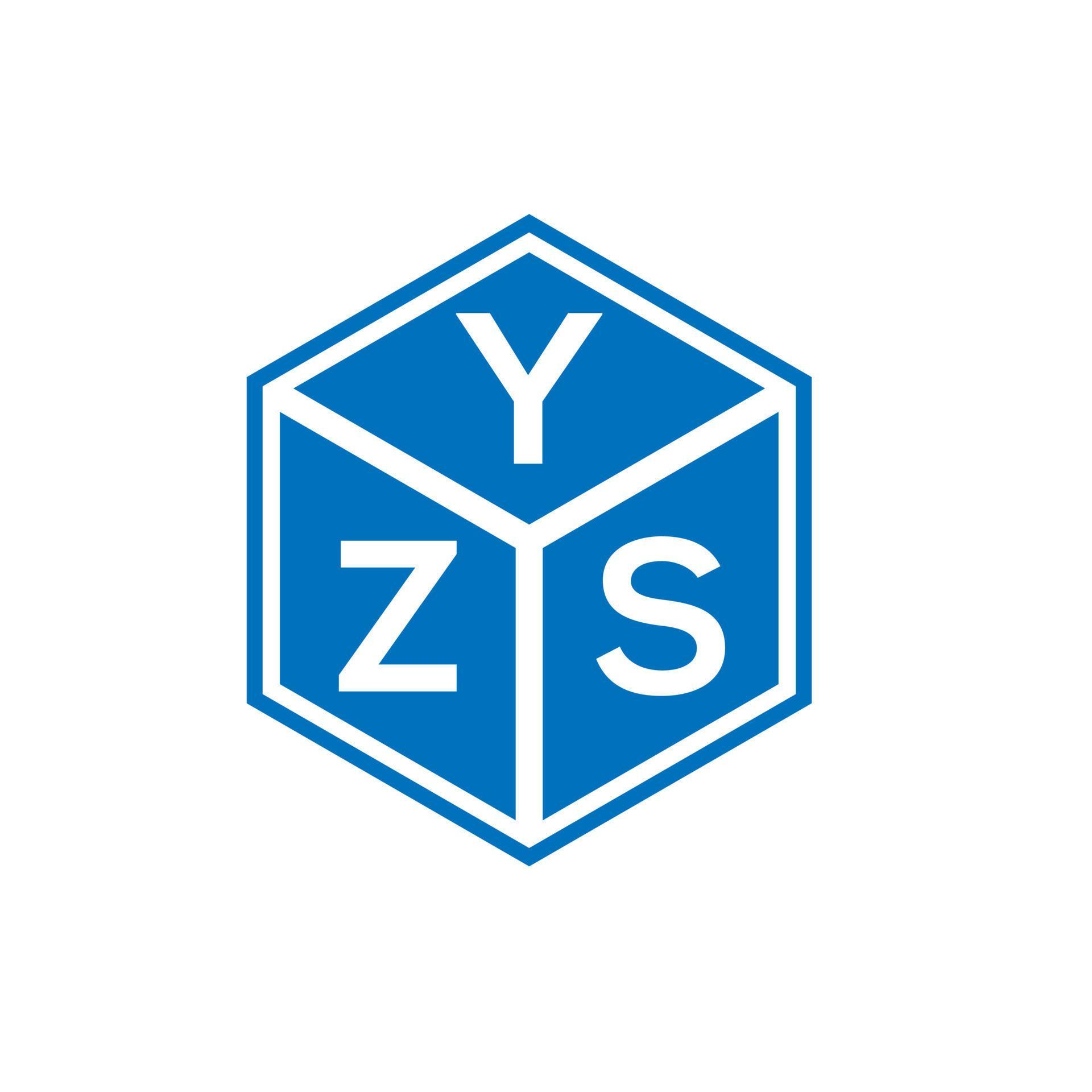 diseño de logotipo de letra yzs sobre fondo blanco. yzs iniciales creativas letra logo concepto ...