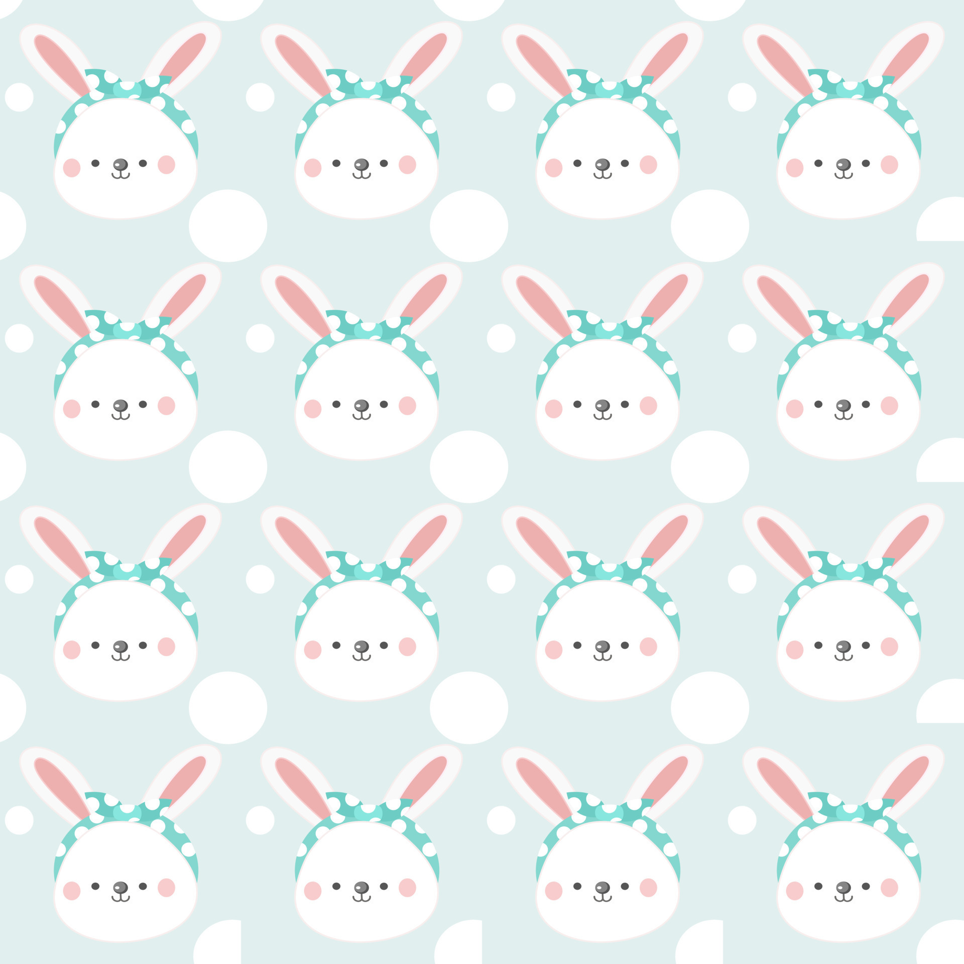Seamless pattern with rabbit. 7343746 Vector Art at Vecteezy
