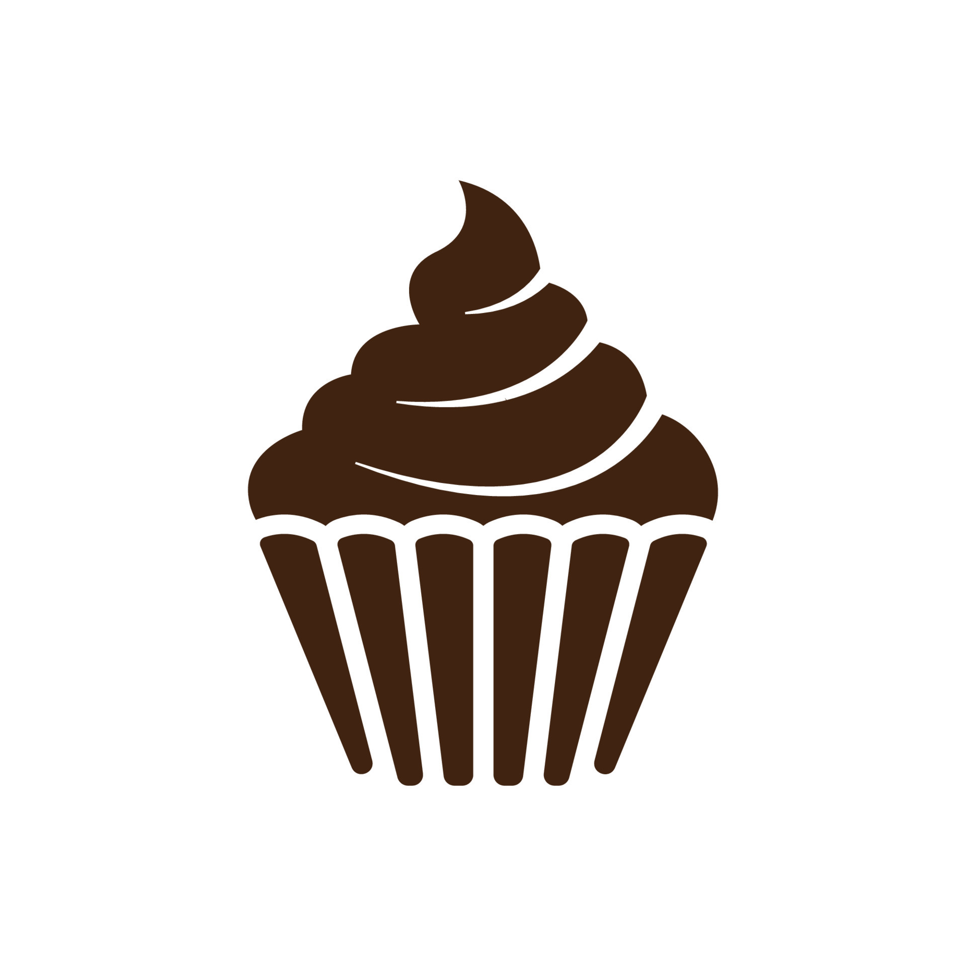 Cupcake Logo Icon Design Template Vector 7345793 Vector Art At Vecteezy