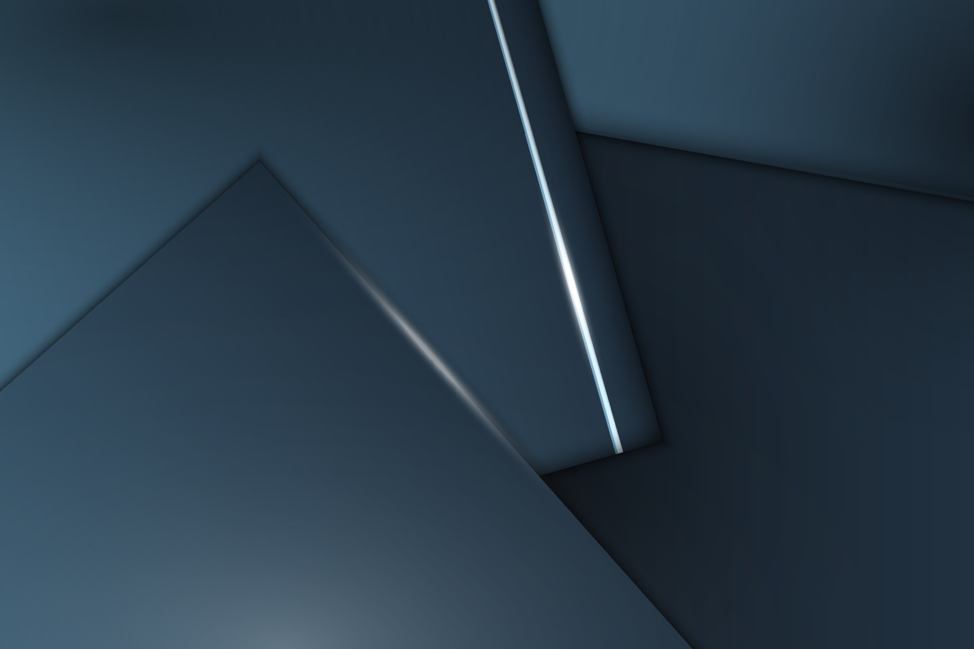 Abstract Minimal Blue Geometric Overlapping Layer Background Vector
