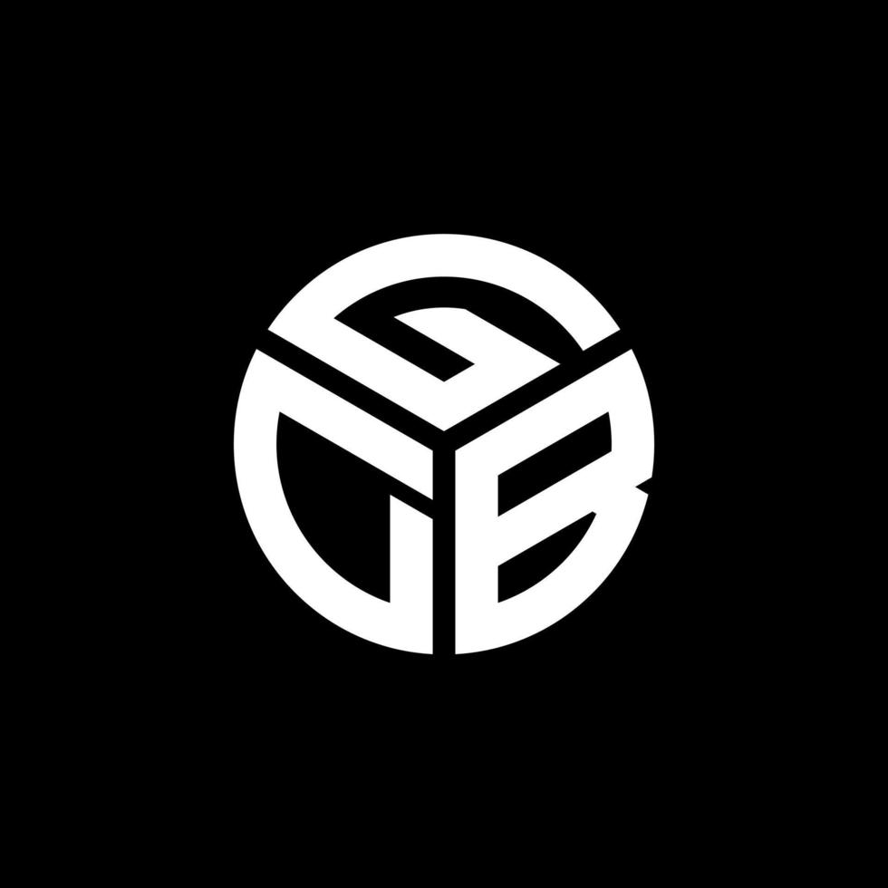 GDB letter logo design on black background. GDB creative initials ...