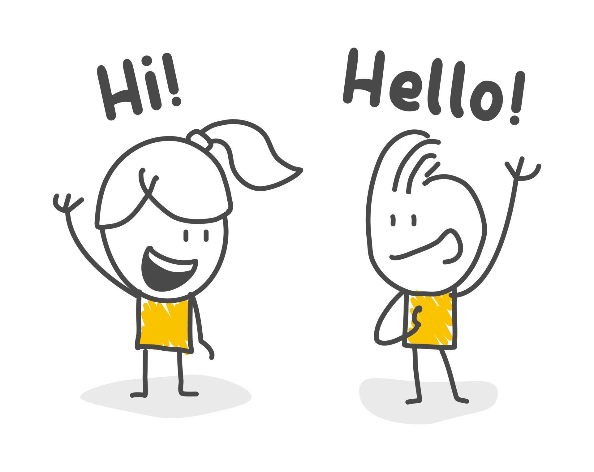 Stick figures. Hello. Vector. 7357028 Vector Art at Vecteezy Stick figures. Hello. Vector. 7357028 Vector Art at Vecteezy
