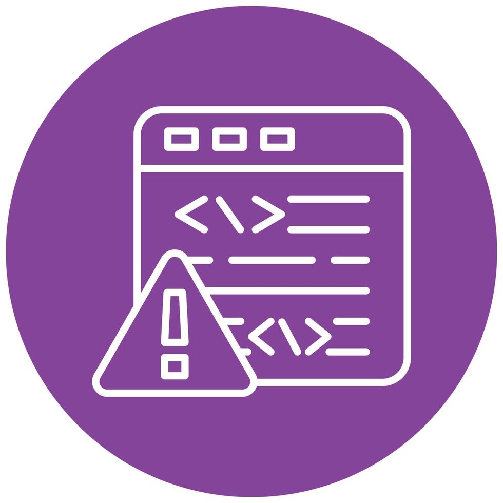 Code Error Icon Style 7358651 Vector Art at Vecteezy