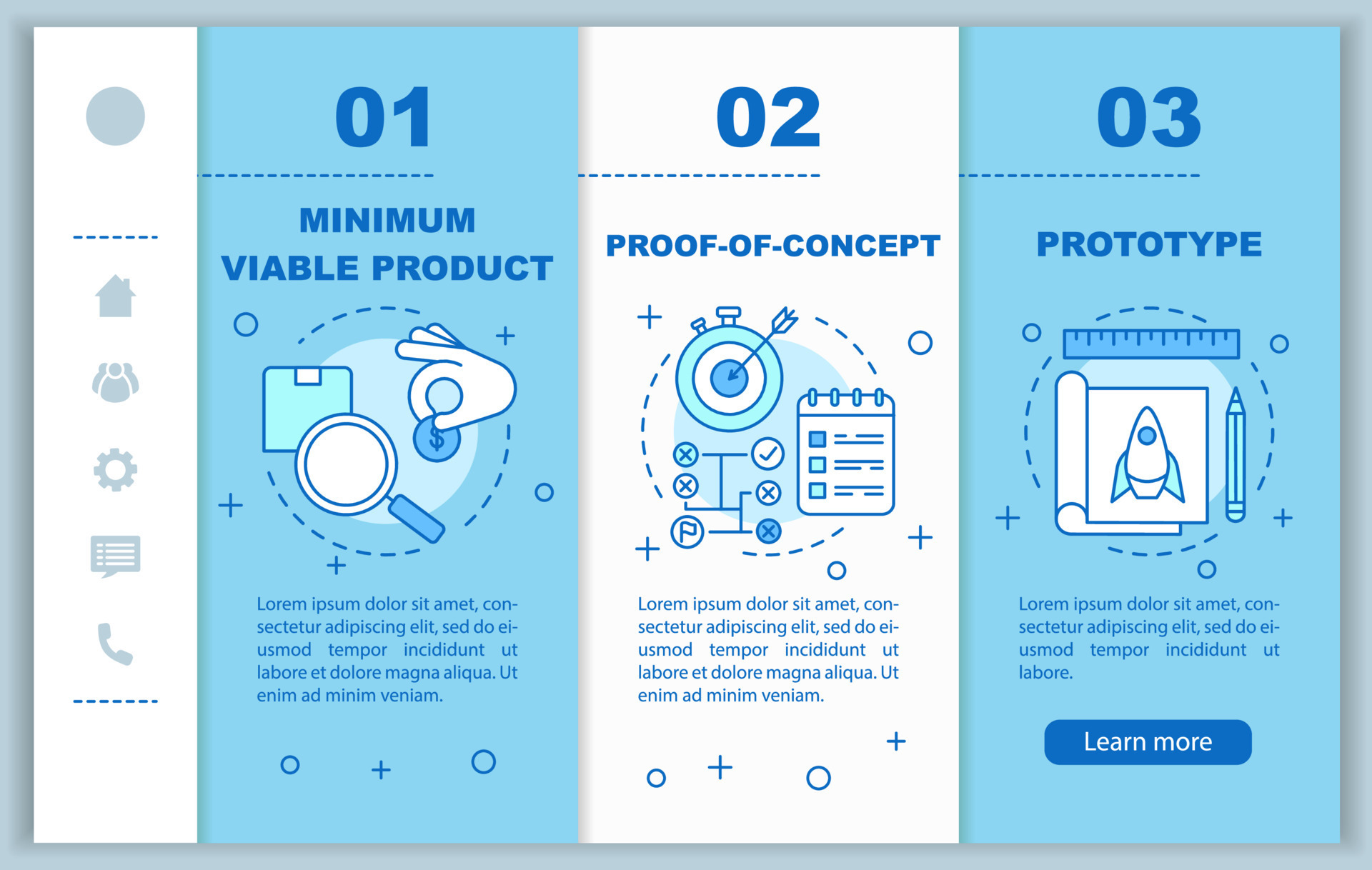 Startup Testing Onboarding Mobile Web Pages Vector Template Product