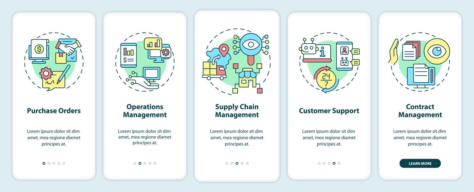 Business Automation Onboarding Mobile App Screen Autonomous Operations Walkthrough 5 Steps