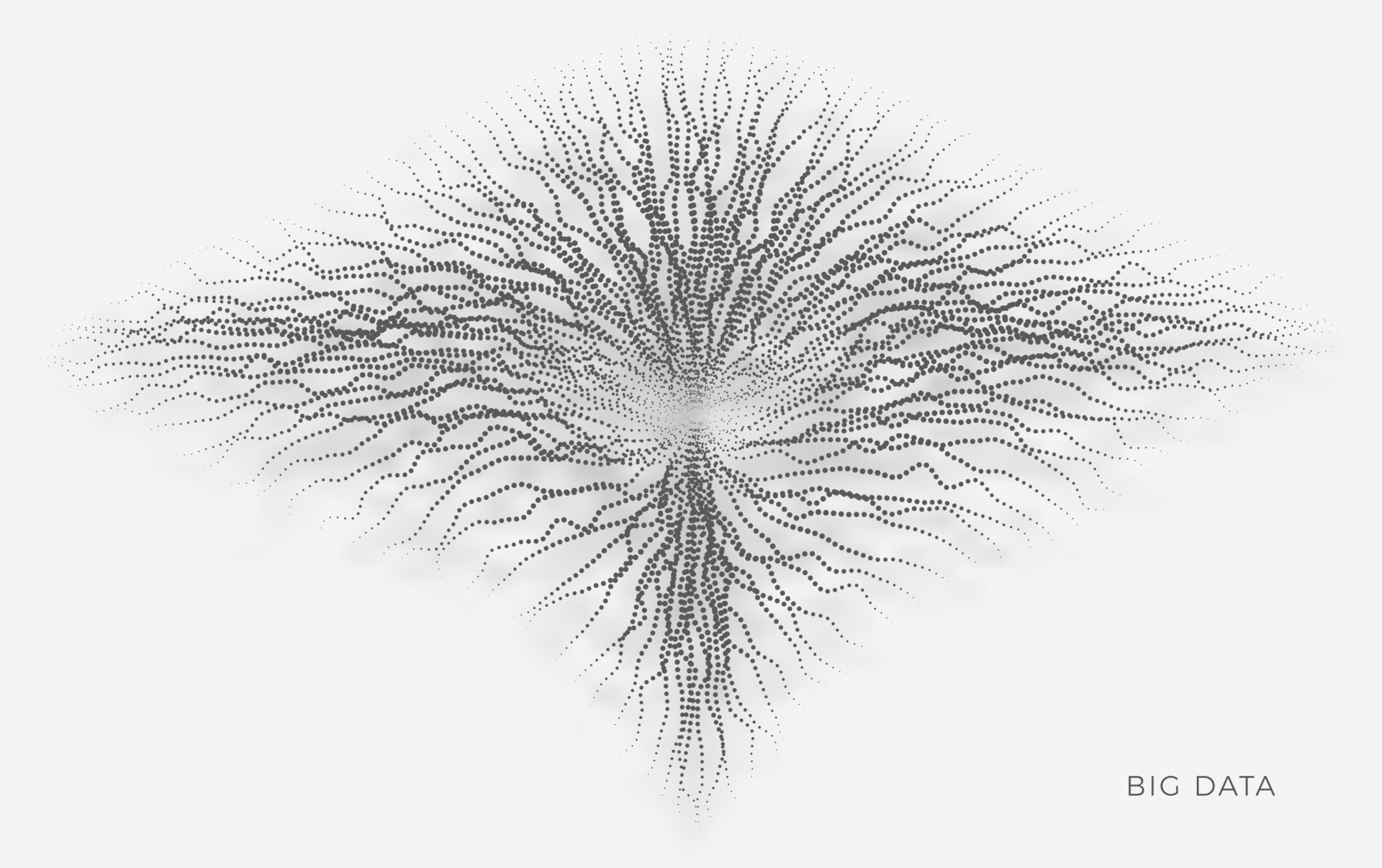 Abstract data technology background connected with lines and dots ...