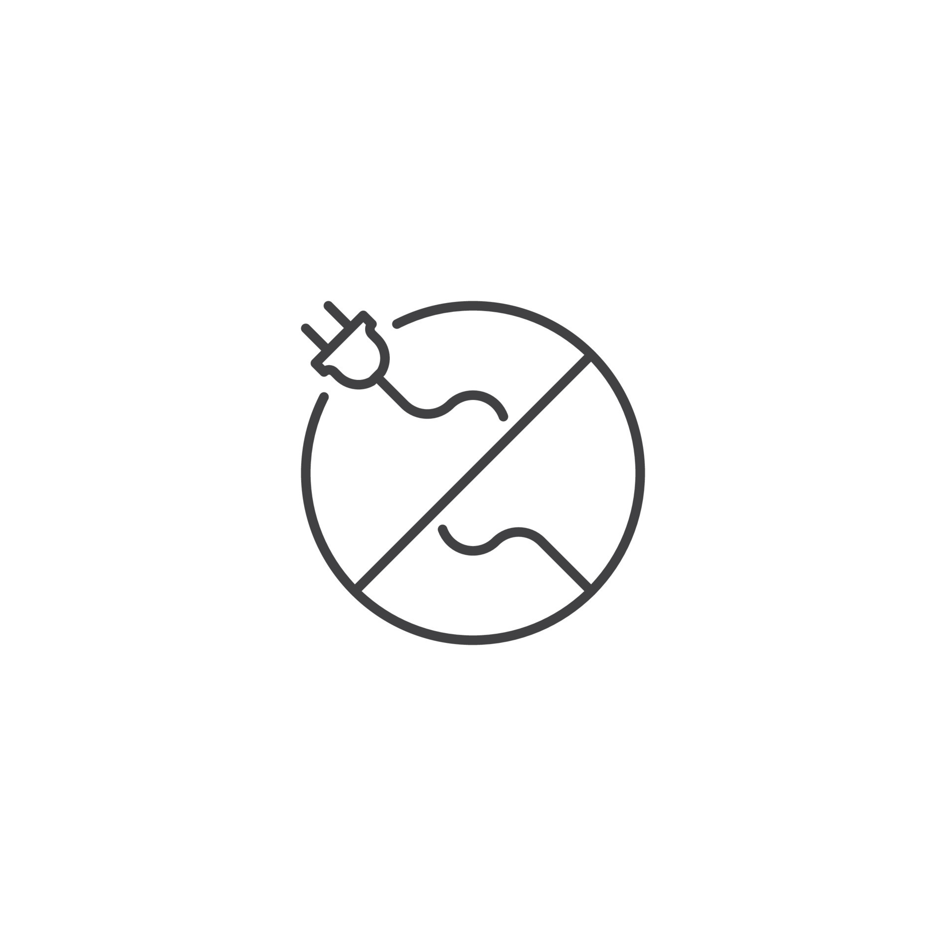 Wireless, cordless, no plug. Vector outline icon template 7382221 ... Wireless, cordless, no plug. Vector outline icon template 7382221 ...