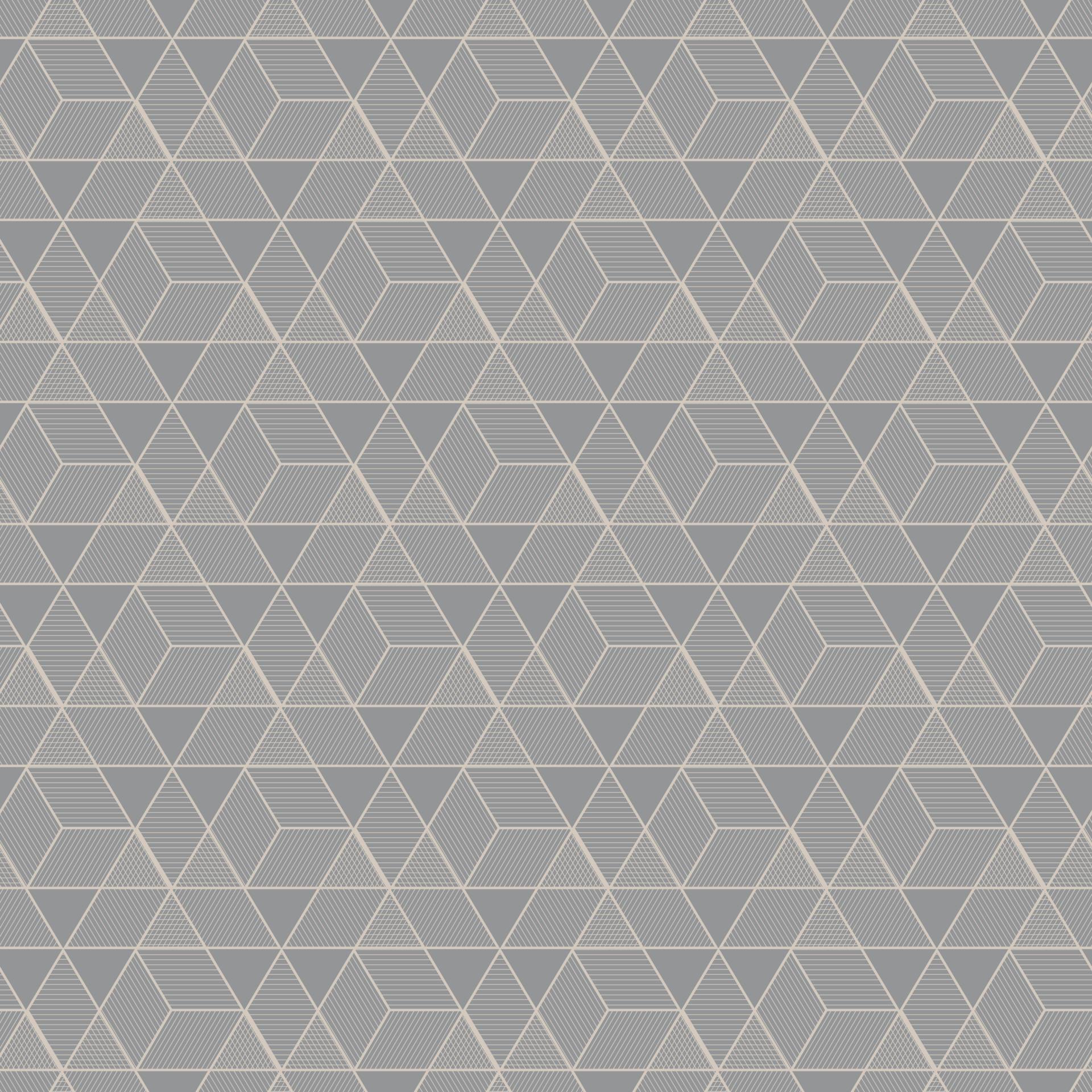 Modern vector seamless illustration. Geometric pattern on a gray ...