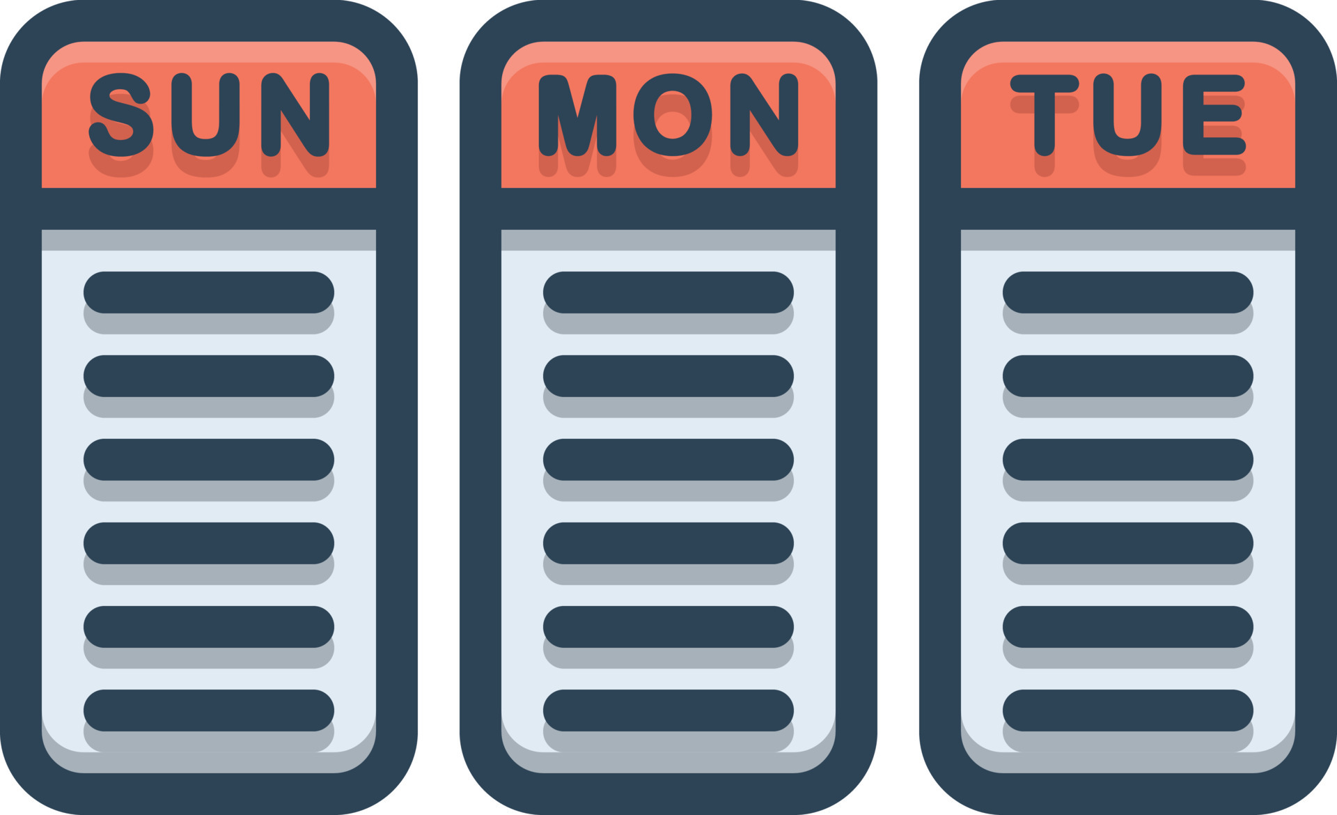 Colorful icon for programs 7388340 Vector Art at Vecteezy