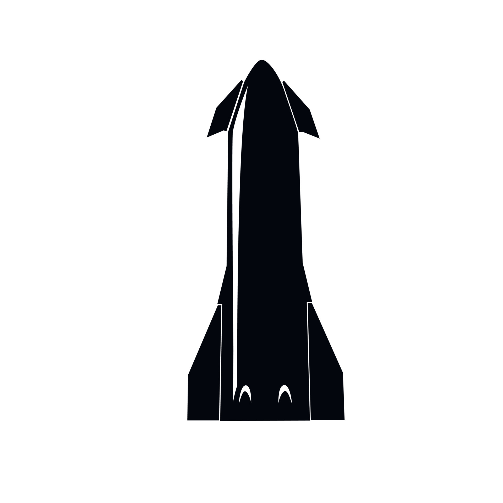 Spaceship isolated vector illustration on white background 7390290 ...