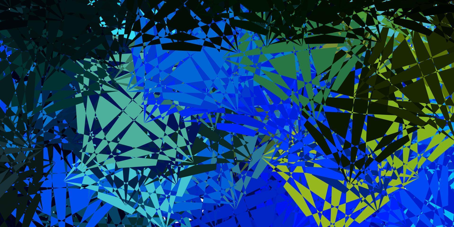 Dark Blue Green Vector Background With Polygonal Forms 7397608 Vector