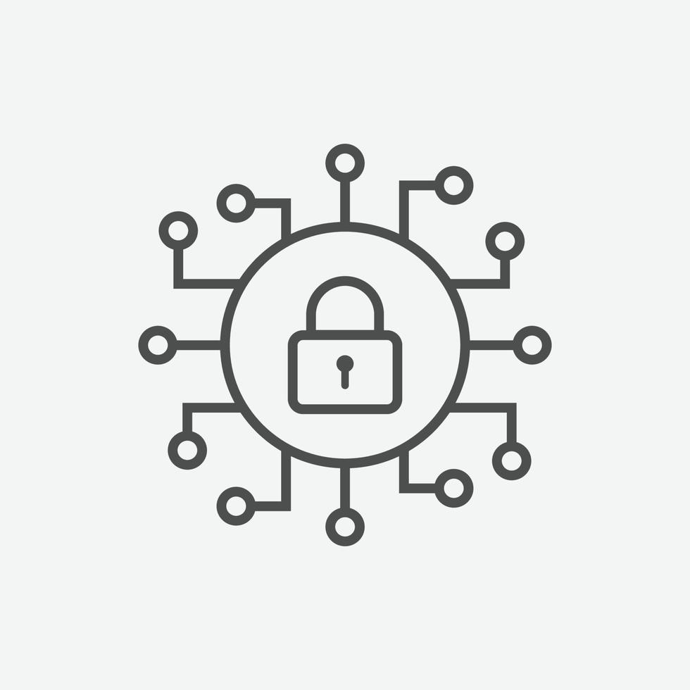 Cyber security icon vector. Security symbol. Artificial Intelligence ... Cyber security icon vector. Security symbol. Artificial Intelligence ...