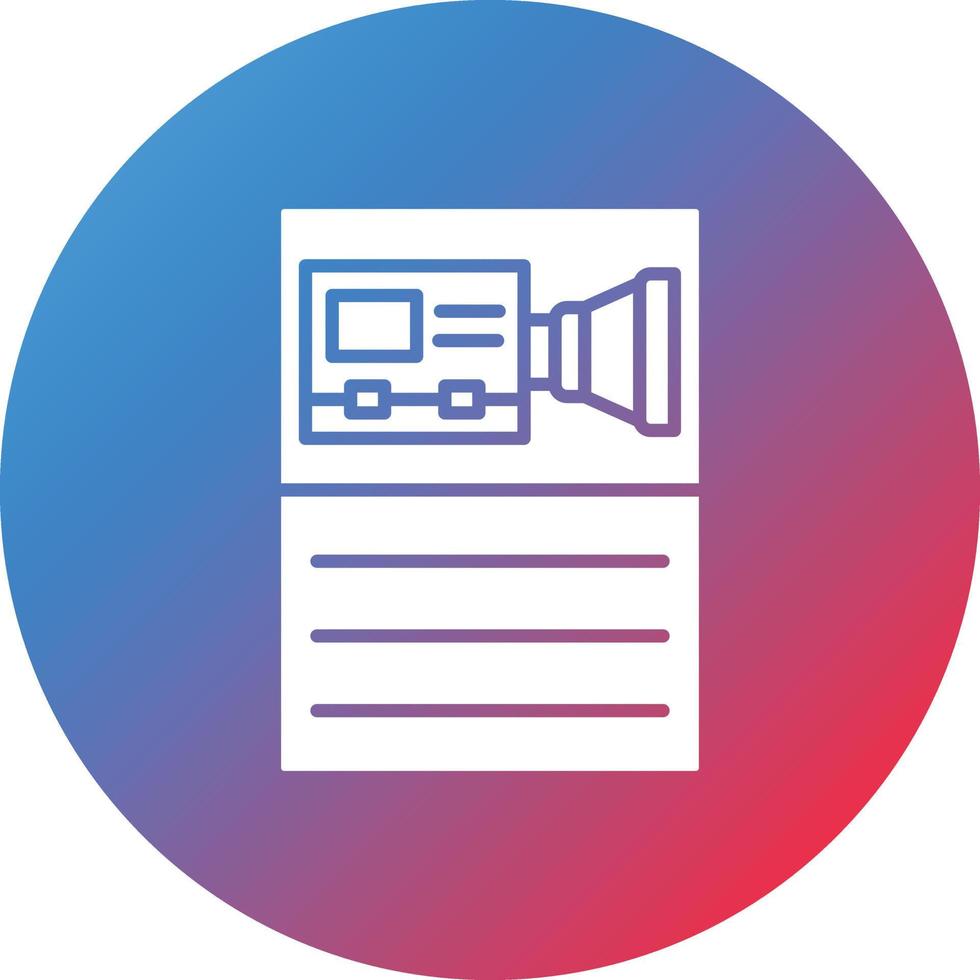 Script Glyph Circle Gradient Background Icon 7398935 Vector Art at Vecteezy