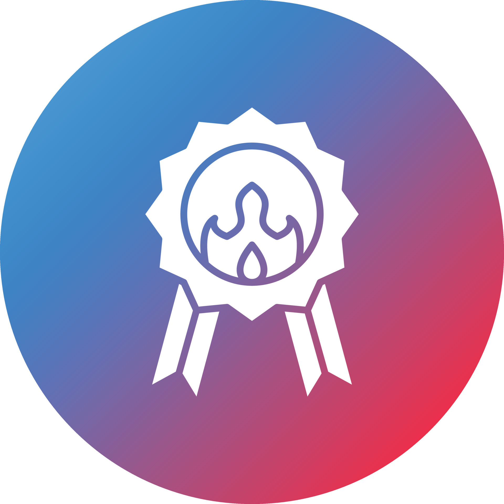 Emblem Glyph Circle Gradient Background Icon 7398982 Vector Art at Vecteezy