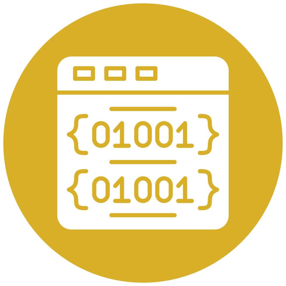 Binary Code Icon Style 7399738 Vector Art at Vecteezy