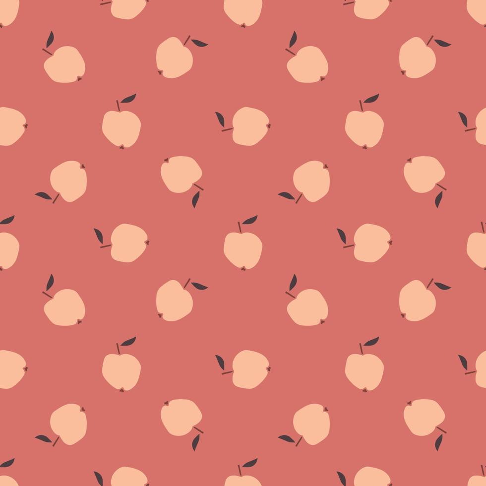Apple Seamless Pattern Fruit Background 7402602 Vector Art At Vecteezy