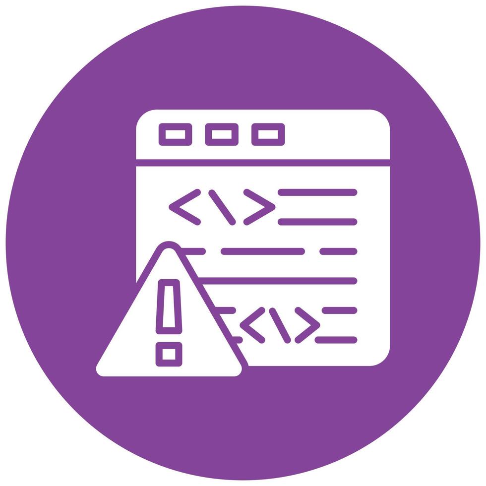 Code Error Icon Style 7404309 Vector Art at Vecteezy