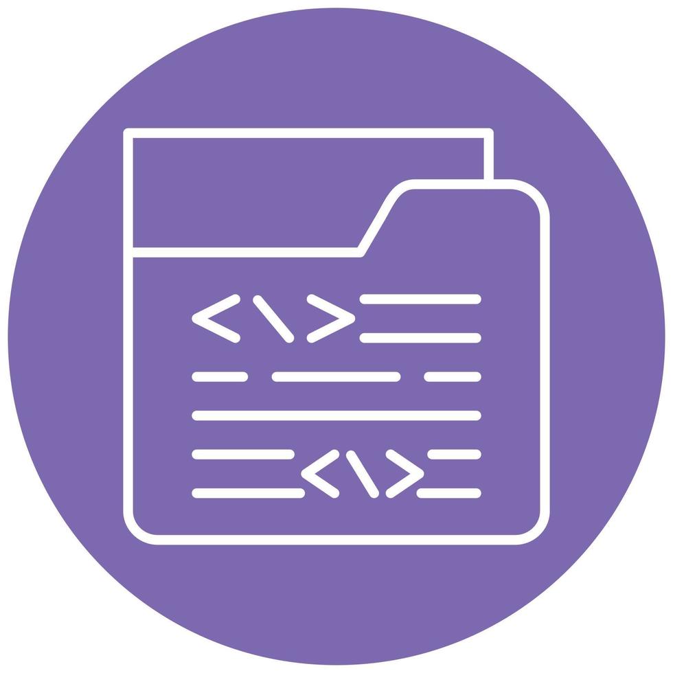 Coding Folder Icon Style 7404448 Vector Art at Vecteezy