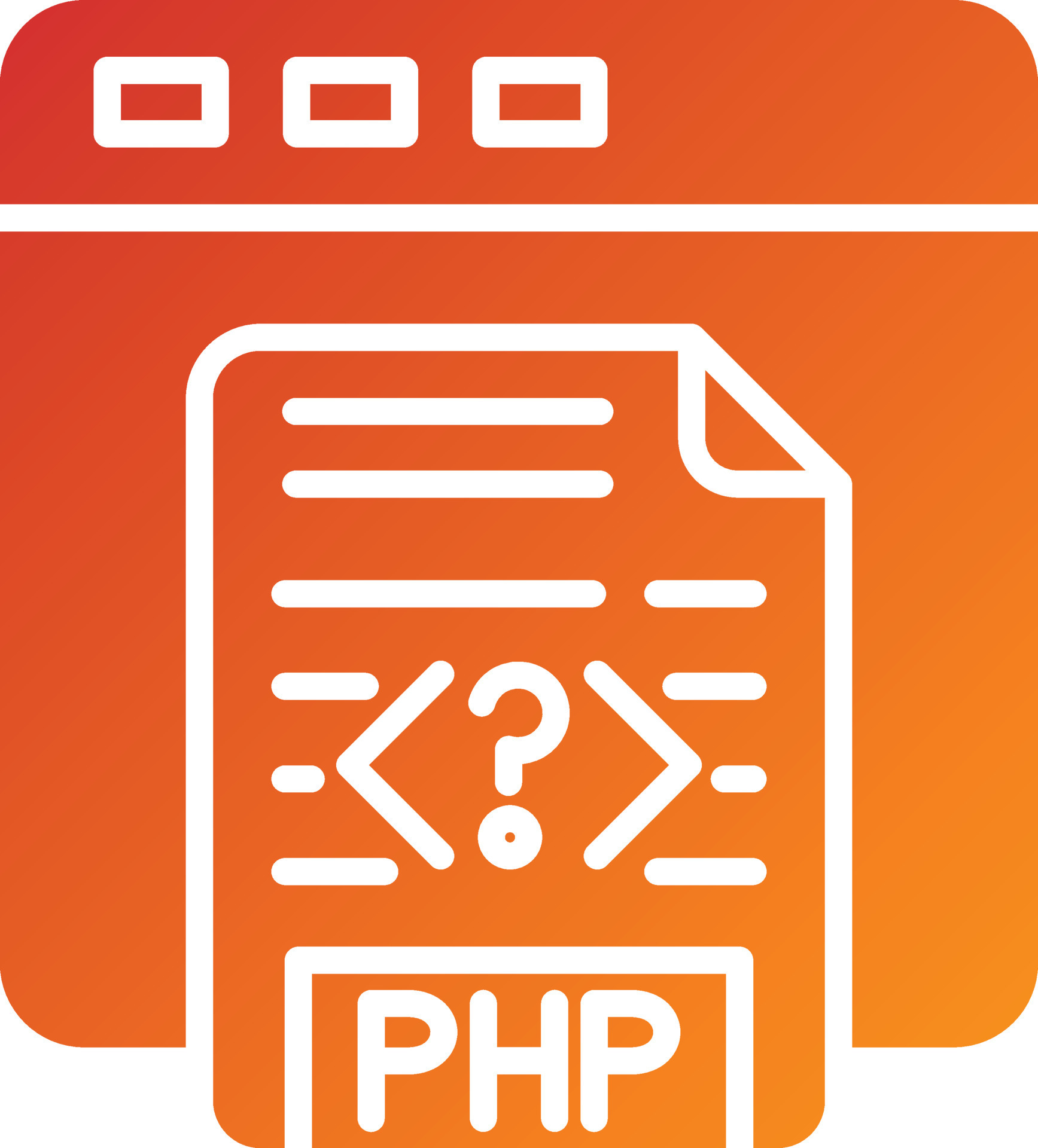 PHP Coding Icon Style 7404468 Vector Art at Vecteezy