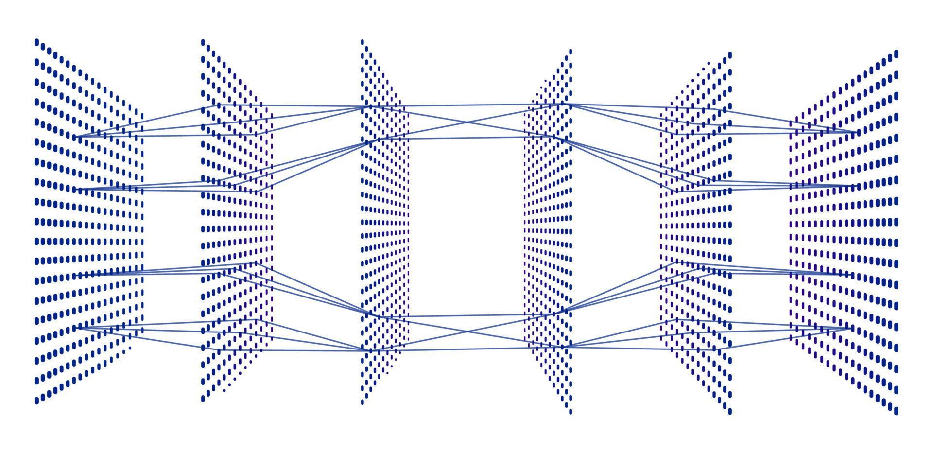 Model of deep learning artificial neural network 7410651 Vector Art at ...