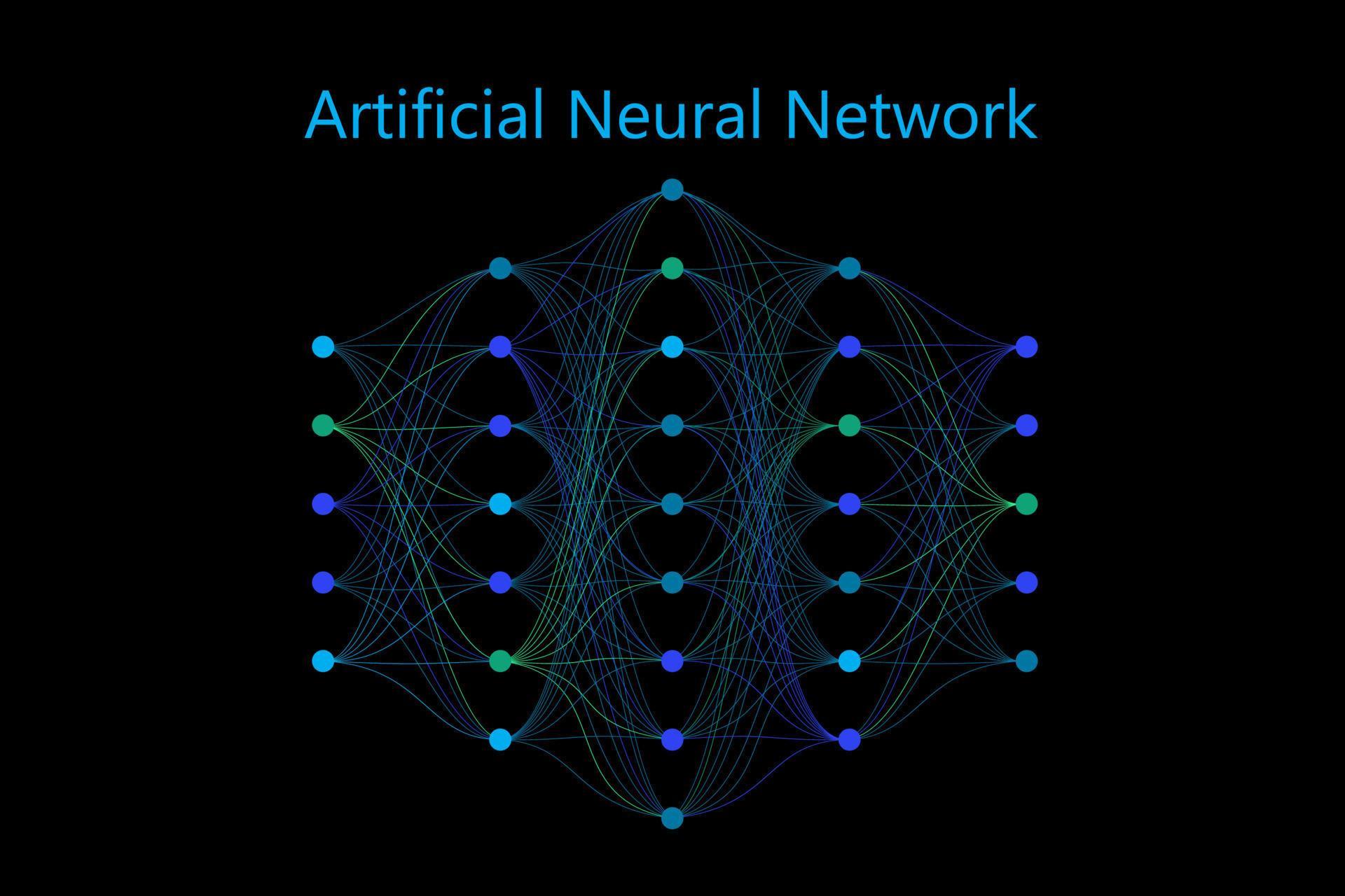 Neural network model 7410674 Vector Art at Vecteezy