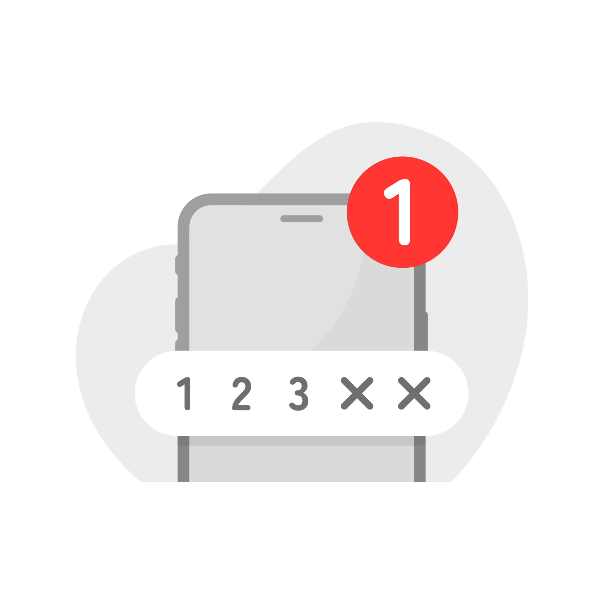 Verification Code Has Been Send To Phone Concept Illustration Flat Design Vector Eps10 Modern