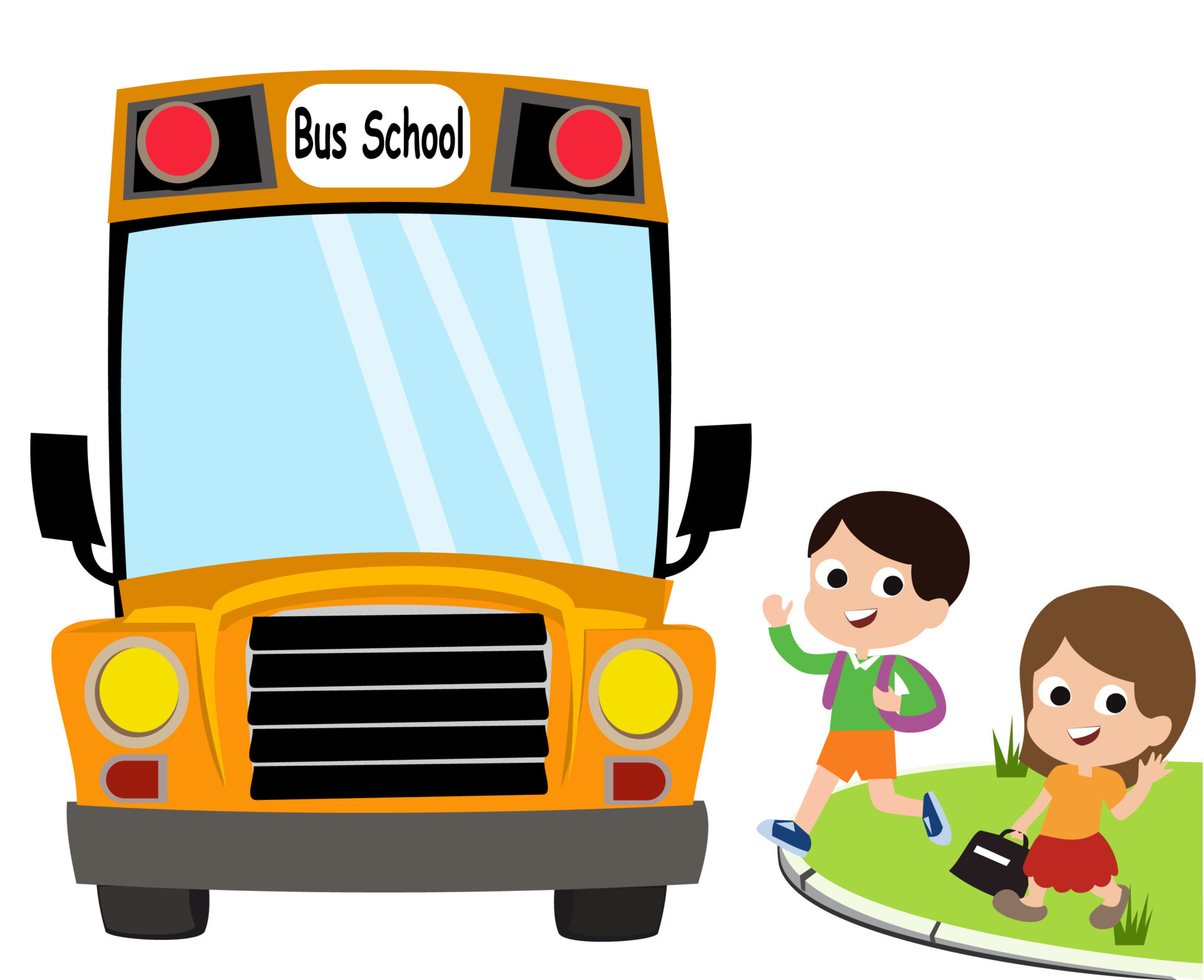 vector-illustration-of-school-children-going-to-school-by-bus-7414827